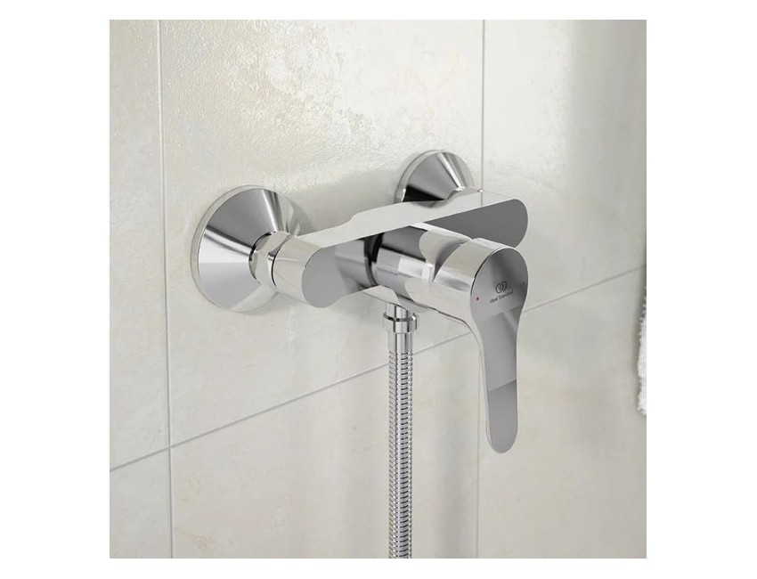 Single-lever shower mixer in chromed brass - Ideal Standard Alpha - Abitare