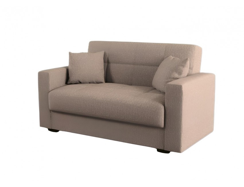 Divano letto due posti 152x85 cm colore beige - Serchio - Abitare