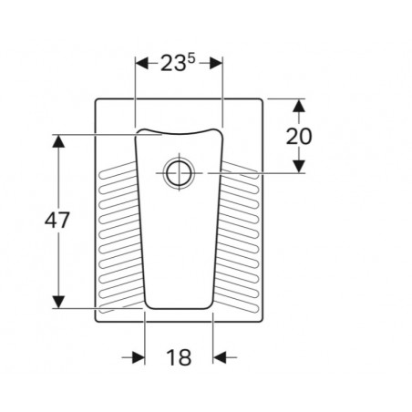 Inodoro en cuclillas con enjuague, blanco brillante - Geberit Publica ...