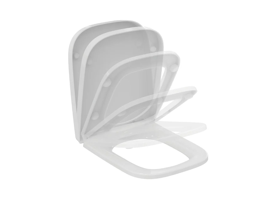 Toilet seat with soft close glossy white - Ideal Standard I Life - Abitare