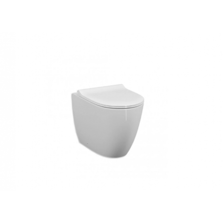 Vaso filo muro a terra con scarico Rimless in ceramica - Vitra Sento ...
