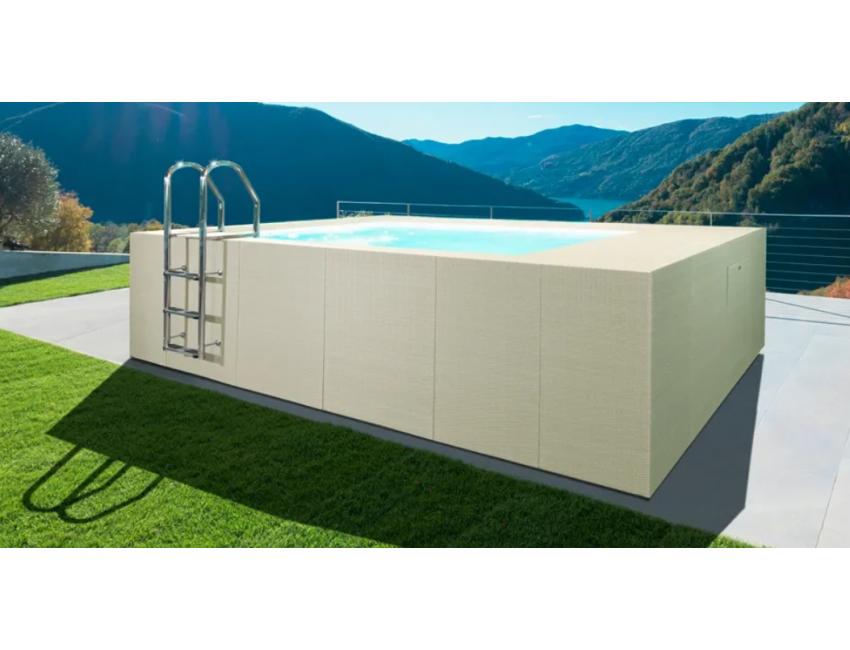 Piscine de relaxation hors sol modèle Dolcevita Diva LTI Laghetto - Abitare
