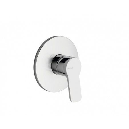 Wall-mounted single-lever shower mixer, complete - Elevation - Abitare
